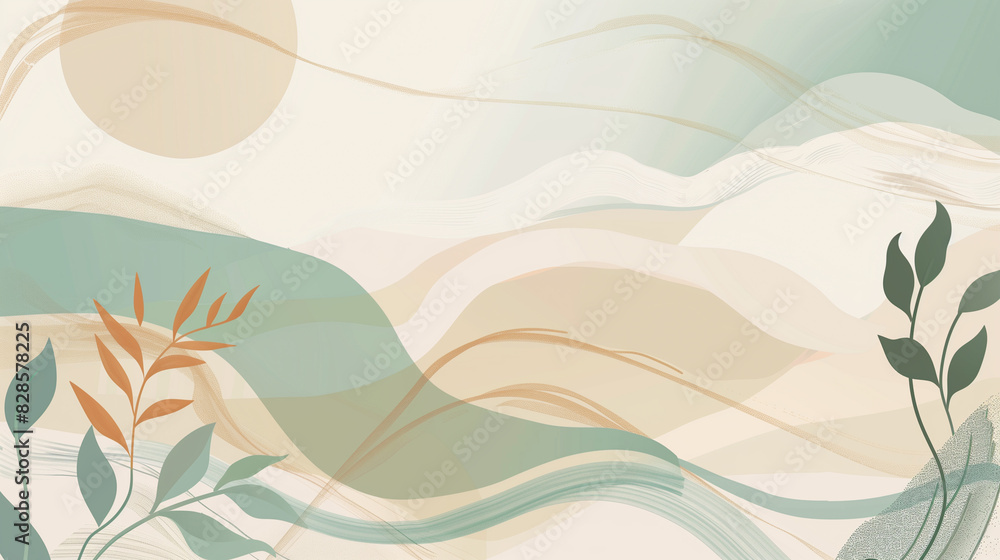 Dynamic Abstract background with a place for text on the topic of ...