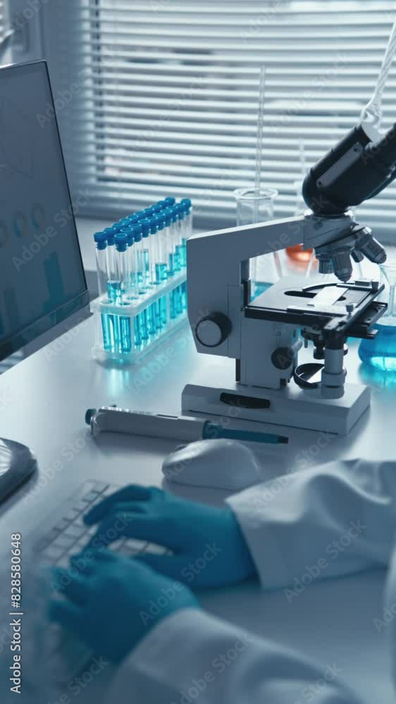 In this video, a pharmaceutical scientist checks the accuracy of ...