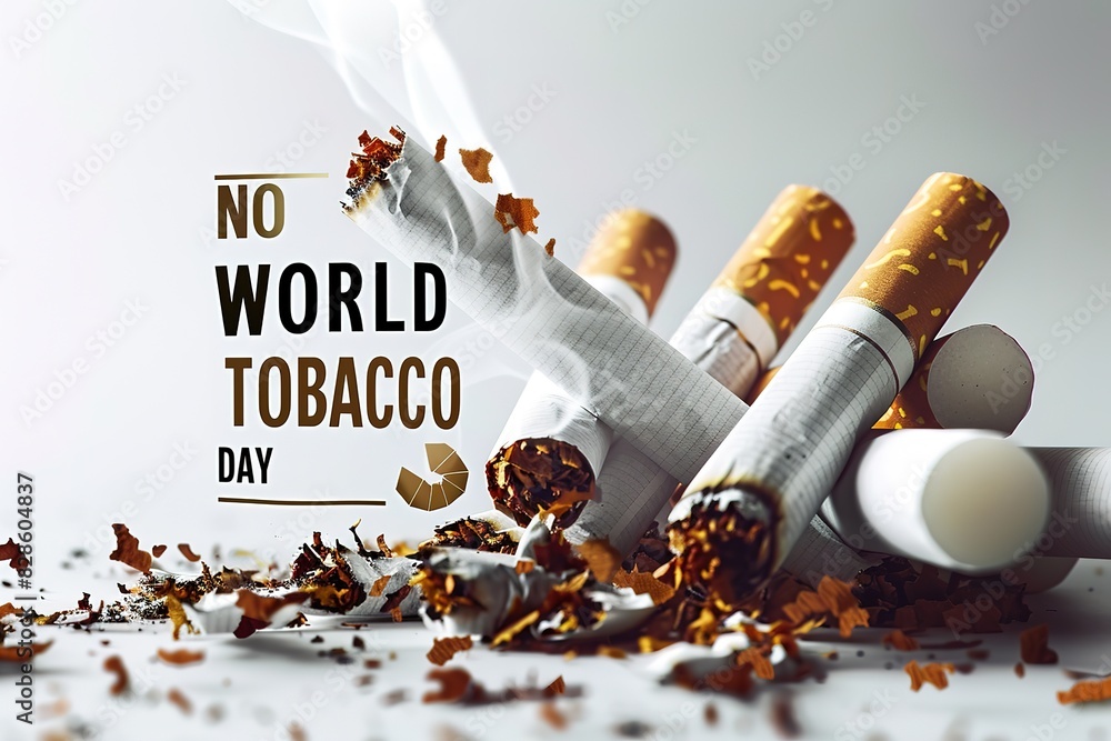 ภาพประกอบสต็อก World No Tobacco Day infographic background design.World ...