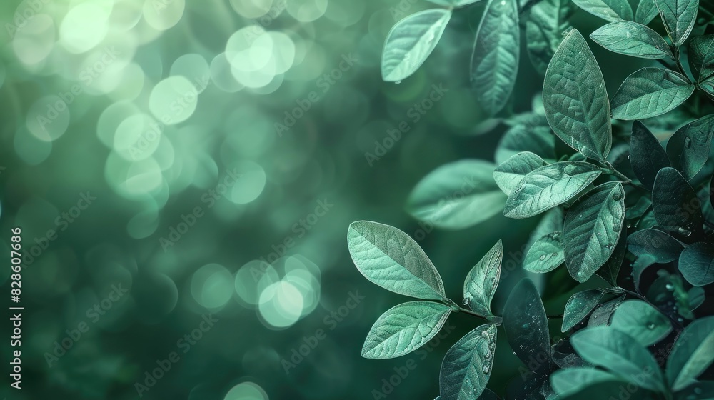 A vibrant background featuring a bokeh effect with soft green hues and ...