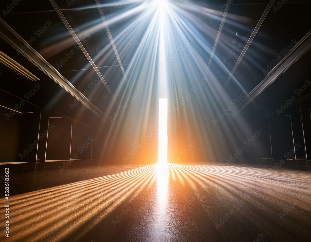 Digital Rays of Hope A soft ray of light with a subtle volumetric ...