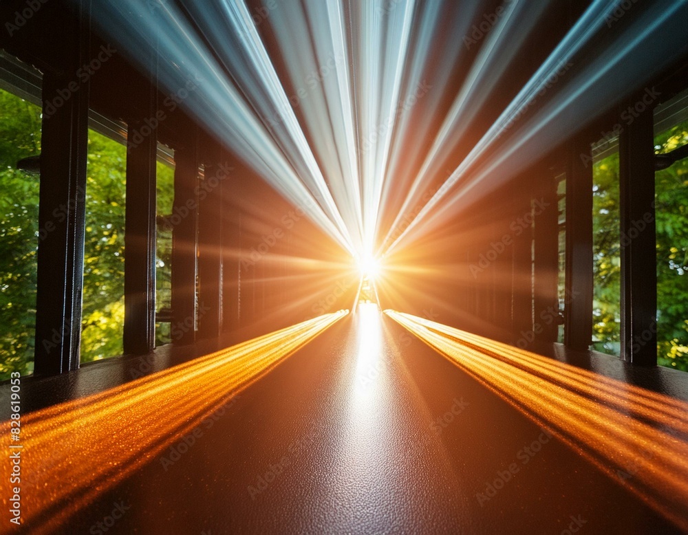 Digital Rays of Hope A soft ray of light with a subtle volumetric ...