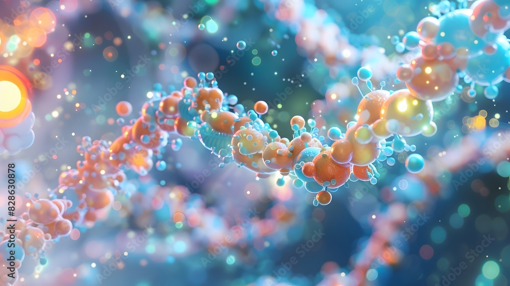 Depiction of a multienzyme complex, illustrating the coordinated ...
