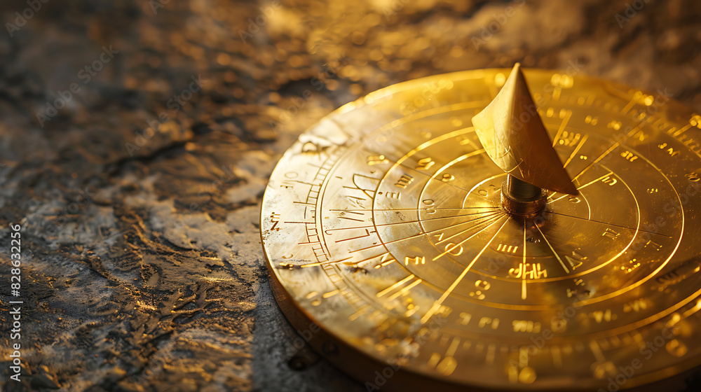 Sundial, technology and innovation in telling time in the past Stock ...