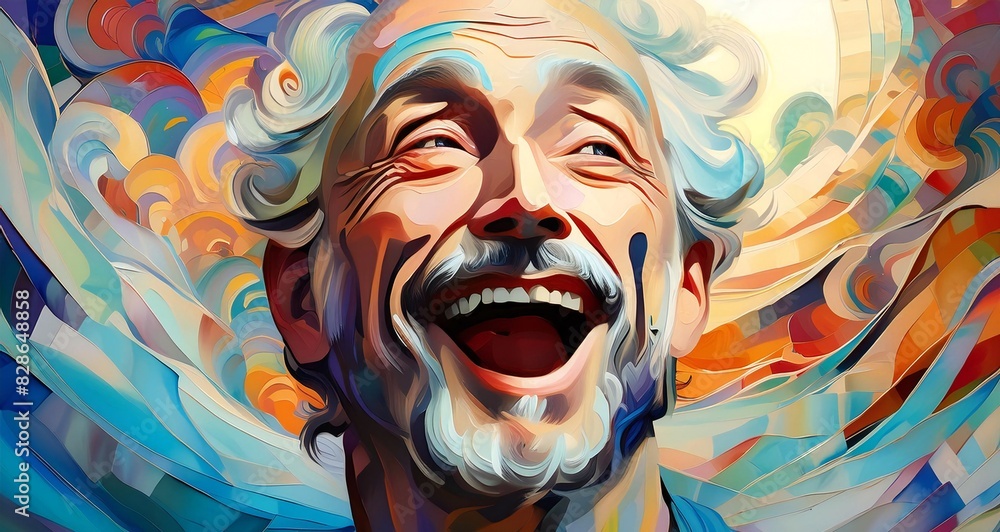 Abstract image that visually represents a complex emotion of man like ...