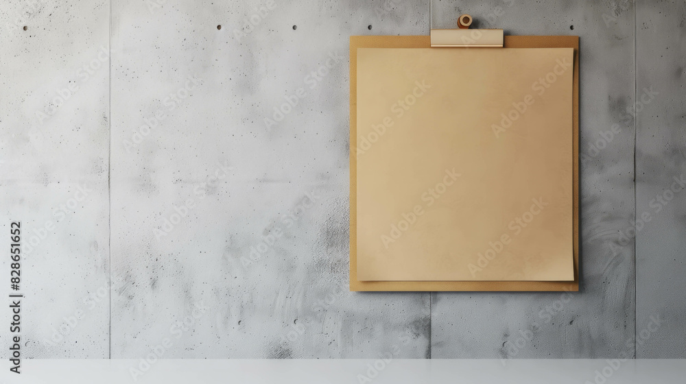 Empty pin board for detectives on a pristine white wall, perfect for ...