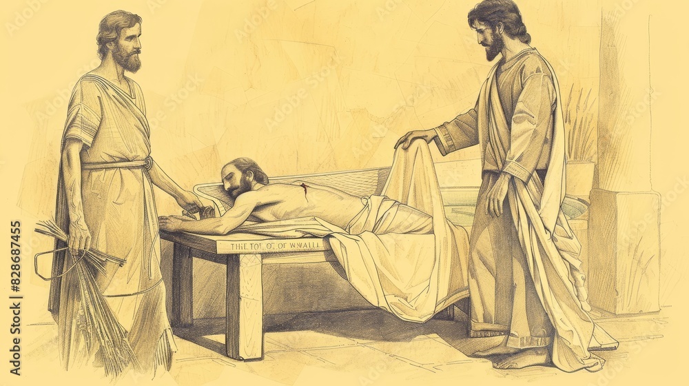 Withered Hand Healed by Jesus in Synagogue, Pharisees Watching ...