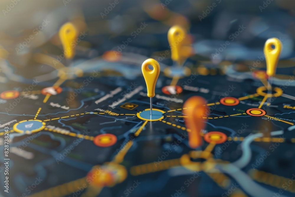 Target roadmap with key milestones, mapped out on a timeline selective ...