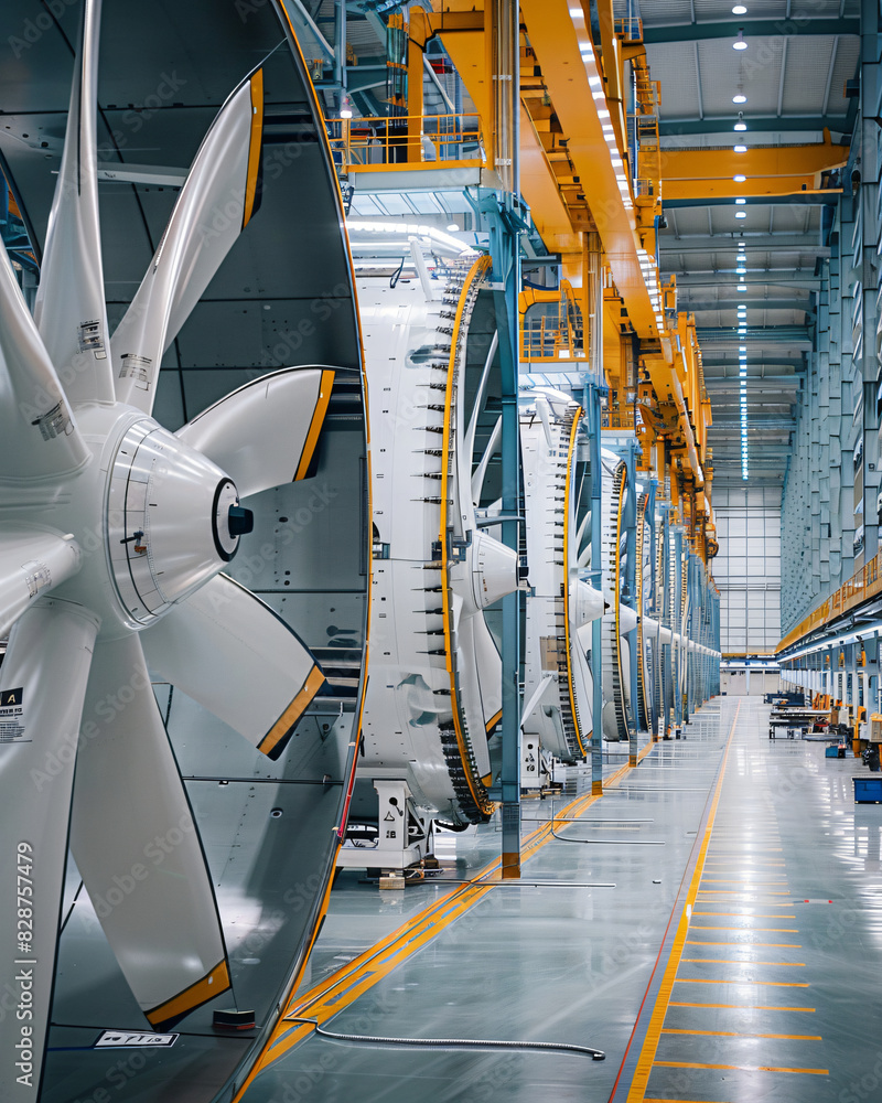 wind turbine factory, wind turbine, isolated, engine, white, metal ...