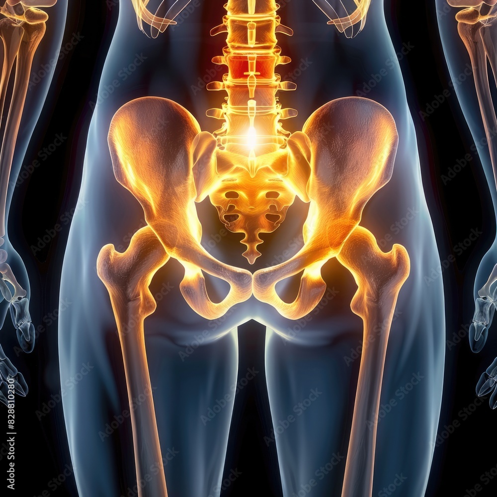 Low back pain discomfort, ribs and the pelvis, dull ache to a sharp ...