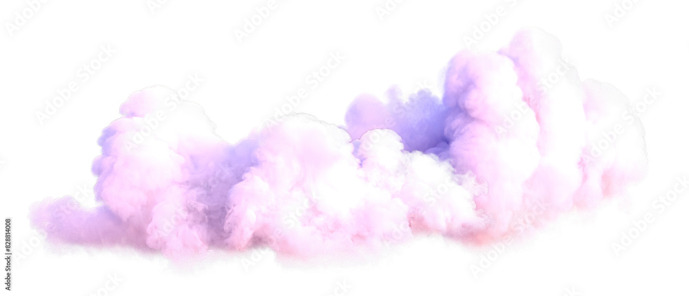 Realistic pink cloud clipart, transparent background Stock Photo ...