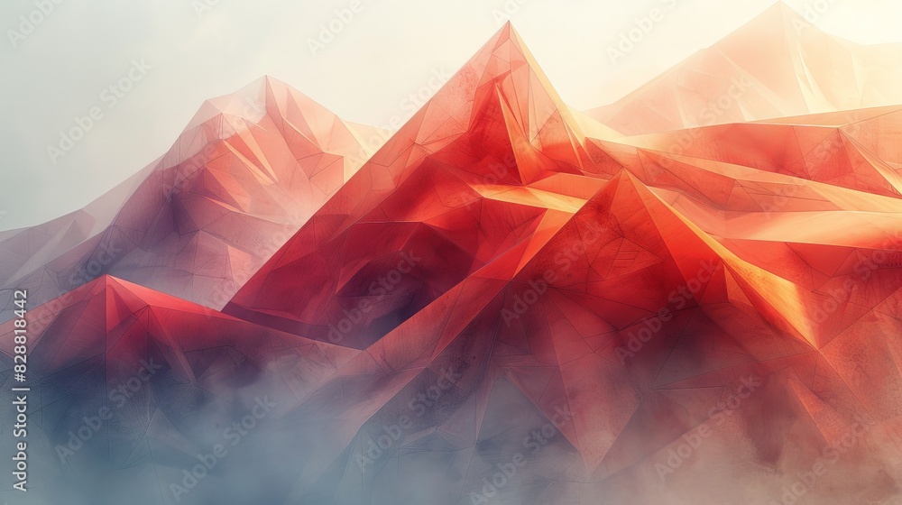 Illustrate polygonal designs with a focus on simplicity and elegance ...