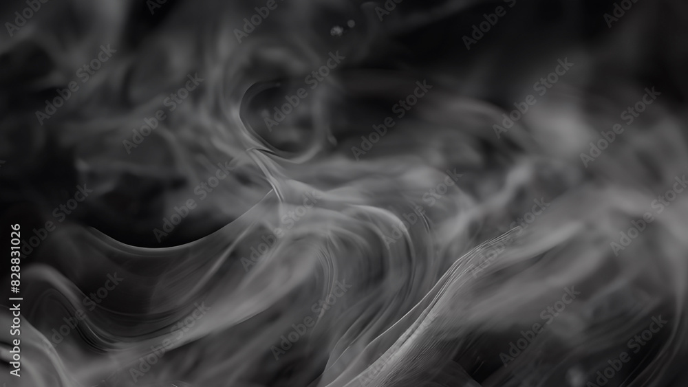 Black Background with Ash Smoke. Dark Background Screen Backdrop for ...