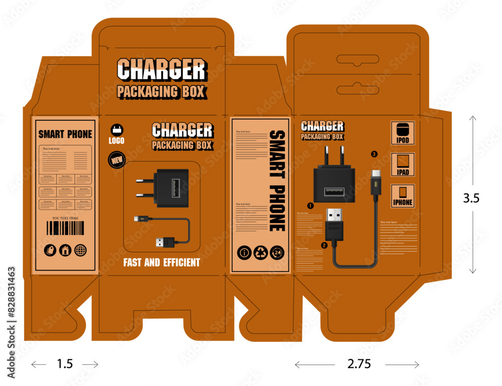 Charger packaging, electronic packaging, food packaging, mobile ...