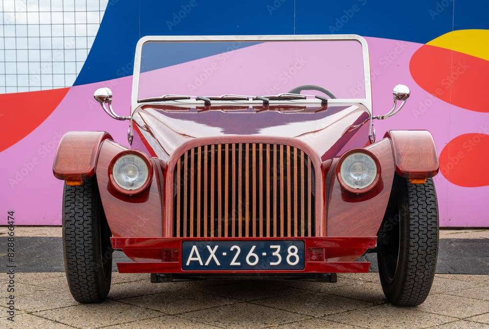 Scheveningen, The Netherlands, 26.05.2024, Front view of the vintage Volkswagen Buggy from 1959 ...