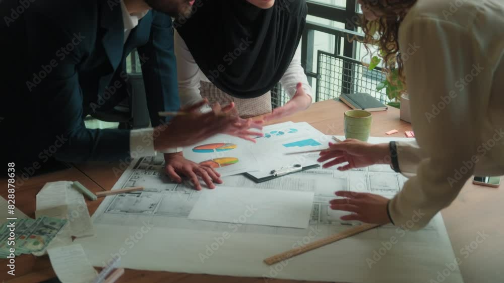 Architecture designers architects contractors diverse businessman ...