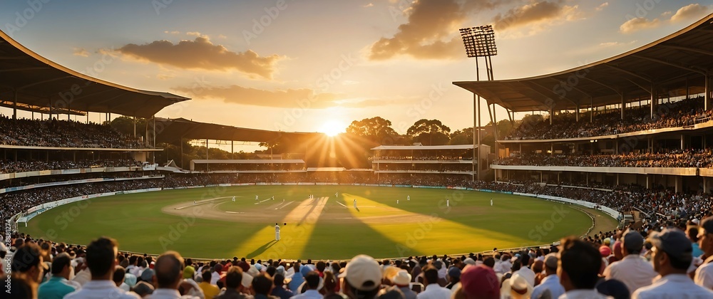Vintage Cricket Stadium Stock Photo | Adobe Stock