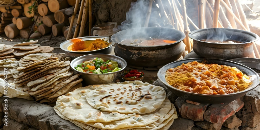 Typical Pakistani village breakfast. Concept Desi breakfast, Cultural ...