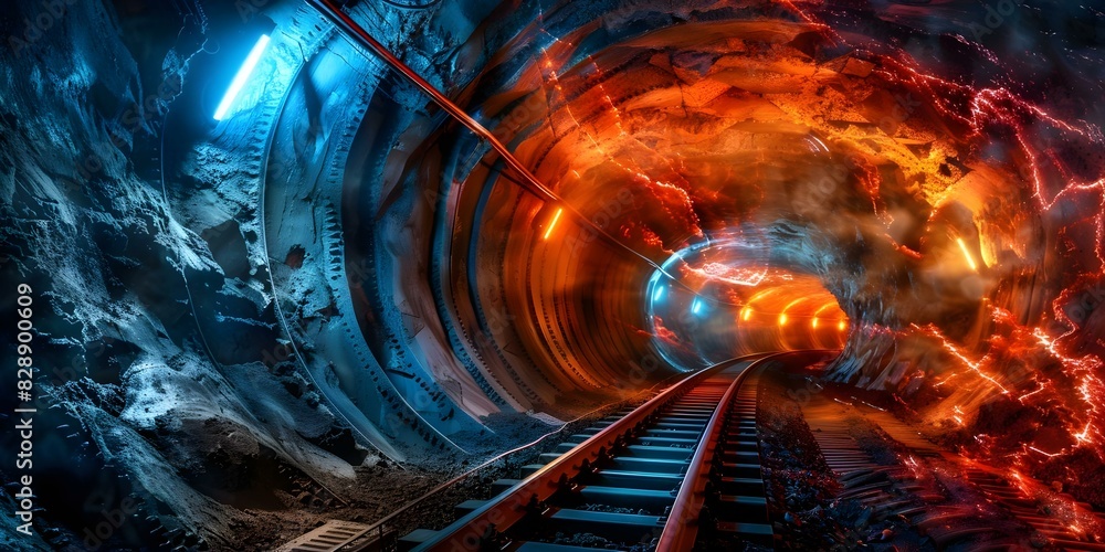 Underground Coal Mine Track System for Ore Tunnel Mining Operations ...