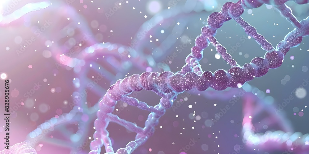 Exploring 3D molecular structure of human cell biology DNA strands ... Exploring 3D molecular structure of human cell biology DNA strands ...
