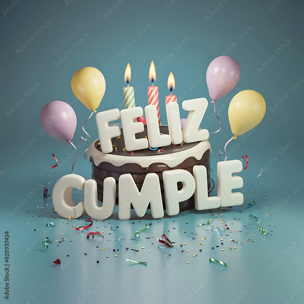 Feliz cumple and Feliz cumpleaños sign means Happy Birthday in Spanish ...
