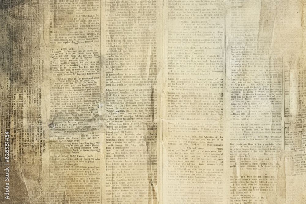 old newspaper background texture wallpaper design tile. Stock Photo ...