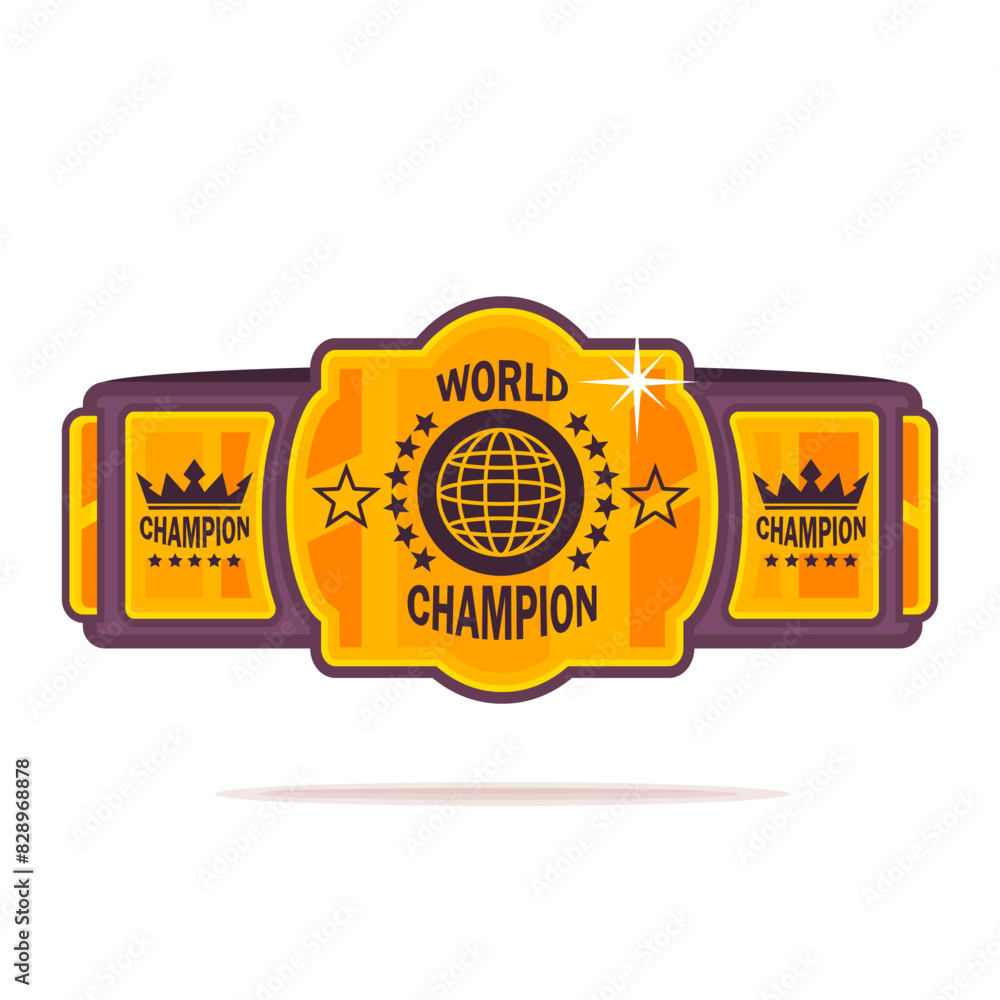 mixed martial arts title champion belt isolated on white background ...