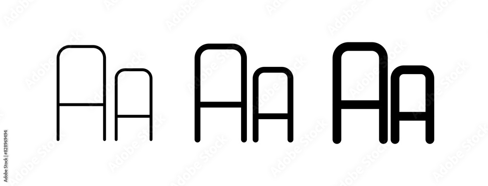 Editable font size vector icon. Part of a big icon set family. Perfect ...