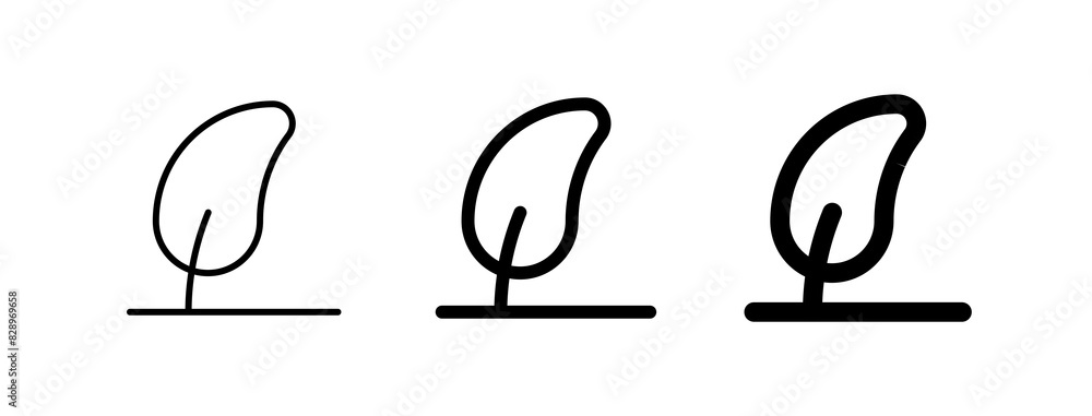 Editable windy tree vector icon. Part of a big icon set family. Perfect ...