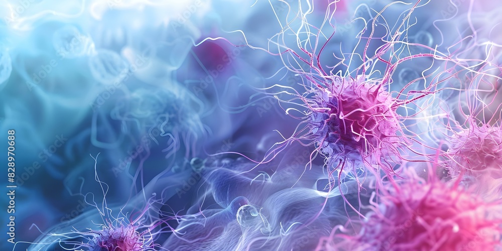 Visualizing the Mechanism of Allergic Reactions: Skin Mast Cells Releasing Histamines. Concept ...