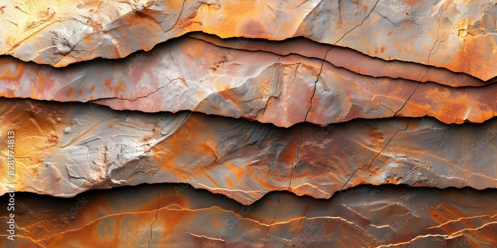 Detailed Texture of Red Iron Ore Background. Concept Mineral ...