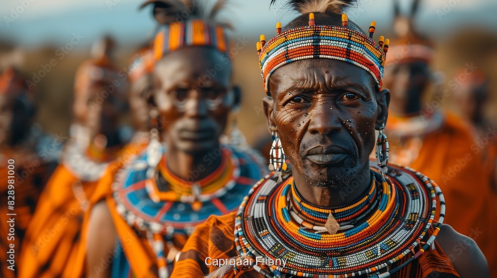 Indigenous tribes East Africa with traditional attire Maasai warriors ...