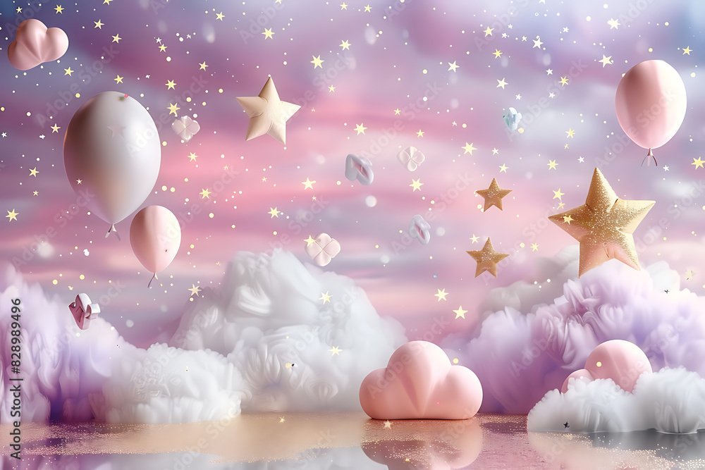 Pastel Dreamy Digital Backdrop for Studio Photography, Cake Smash ...