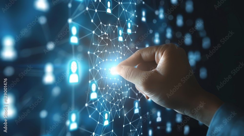 Empowering HR Handpicking Top Talent from a Digital Roster Stock Photo ...