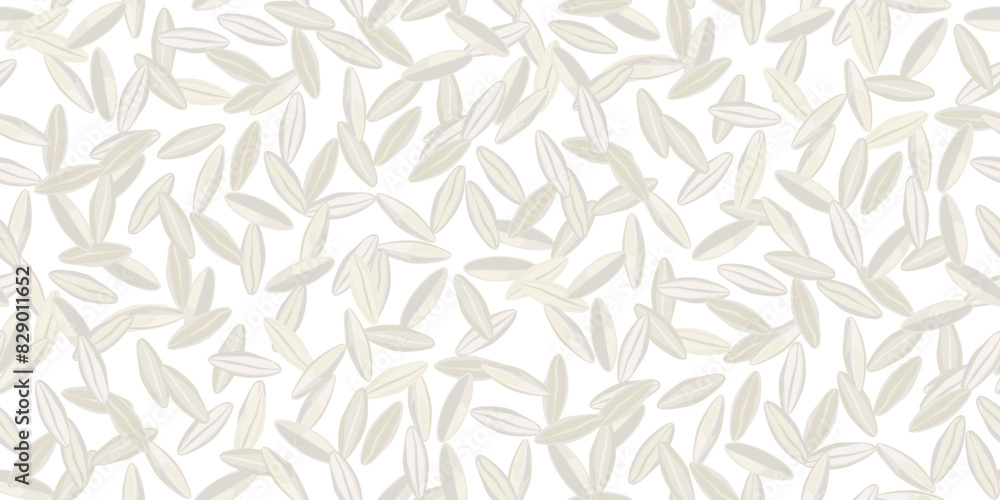 Steamed mound rice grains food seamless pattern. Asian rice, chinese ...