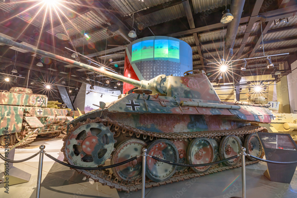 Royal Tank Museum, Amman, Jordan - May 4, 2024: Historical German ...