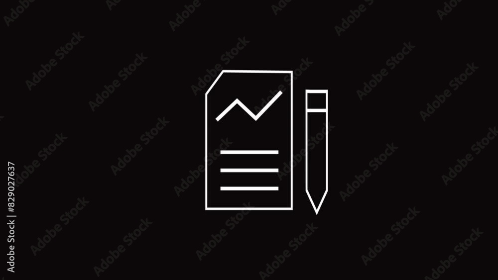 document check mark animated outline icon. document check mark line ... document check mark animated outline icon. document check mark line ...