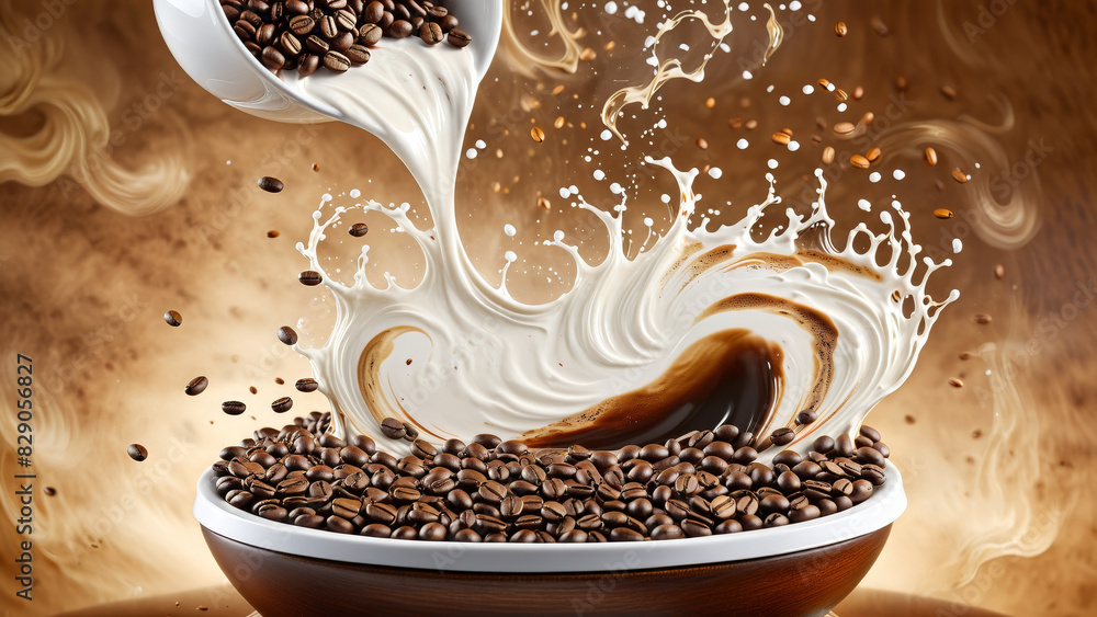 product display background, Coffee Bean podium, Coffee background ...