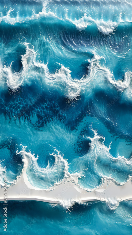 water podium, ocean display stand platform, liquid wave ocean splash ...