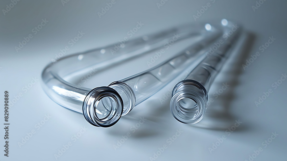 Front view mockup image white background of a nasogastric tube Stock ...