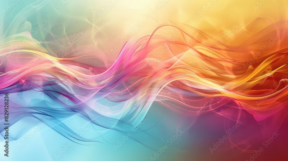 Abstract colorful wave background featuring intricate wave designs and ...
