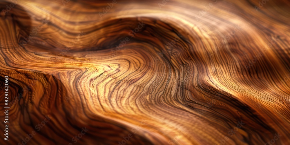 Wooden wave board background, detailed walnut wood texture surface ...