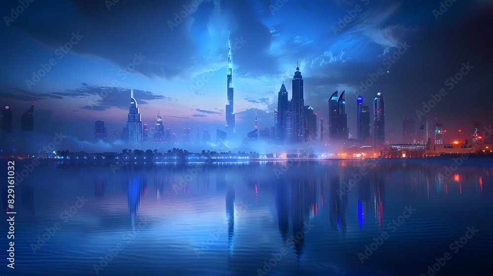 Luminous Nightscape of Dubai: Gaze upon the luminous nightscape of ...