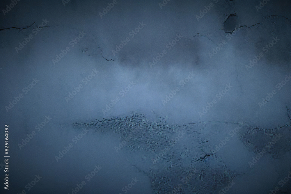 Dark blue abstract background in cyclorama style in misty atmosphere ...