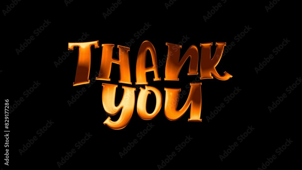 an animated thank you sign, perfect for expressing gratitude, social ...
