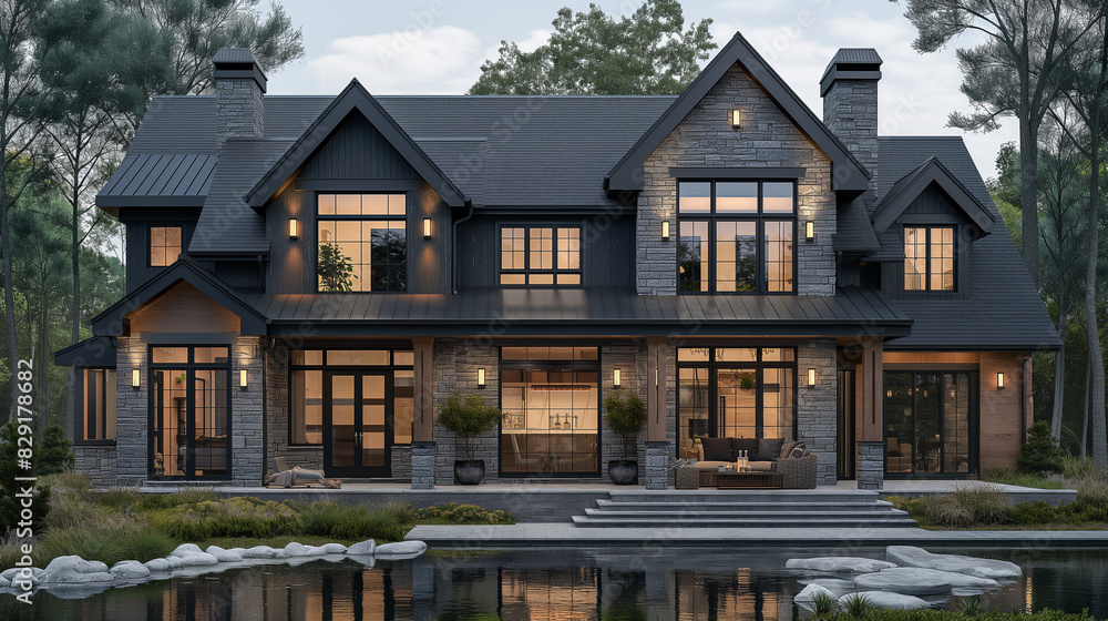 house plans russian style, in the style of hybrid of contemporary and ...