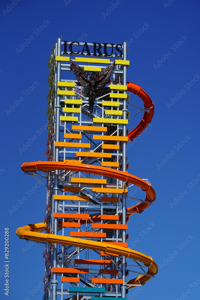 The Rise of Icarus America's Tallest waterslide opened up during ...