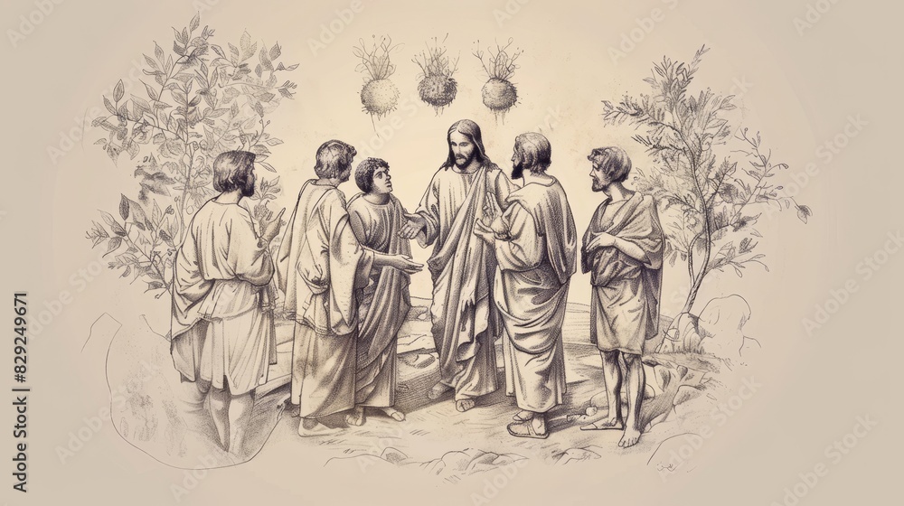 Jesus Teaches Parable of Sower, Soil Types, Disciples, Biblical ...