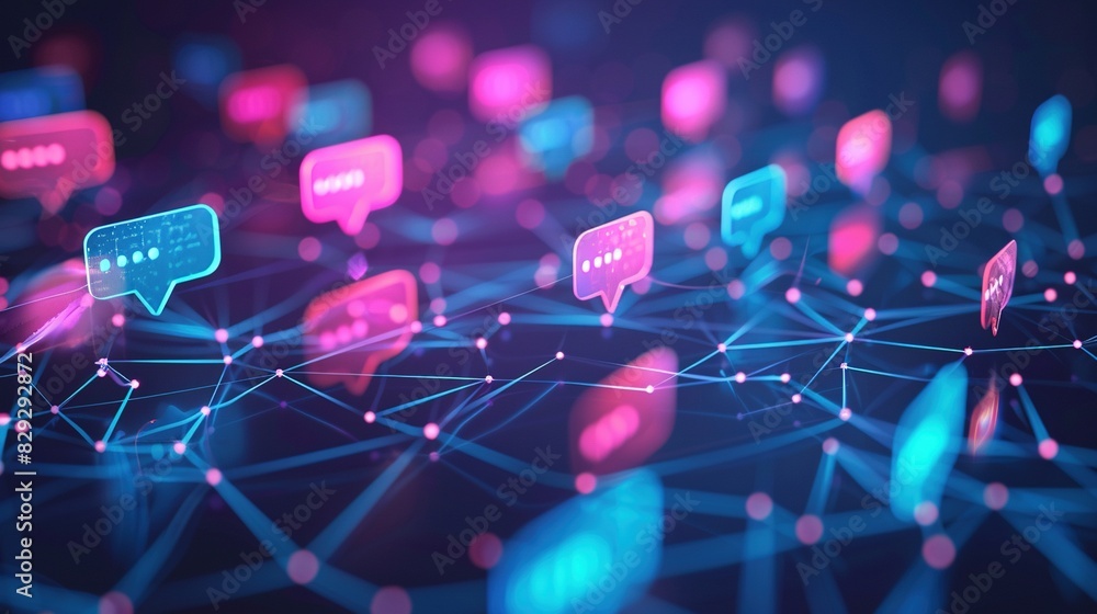 Social network networking concept design with social network logos ...