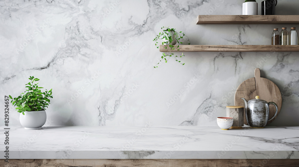 Marble tabletop background for kitchen product display background ...
